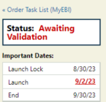 What does "Awaiting Validation" mean?